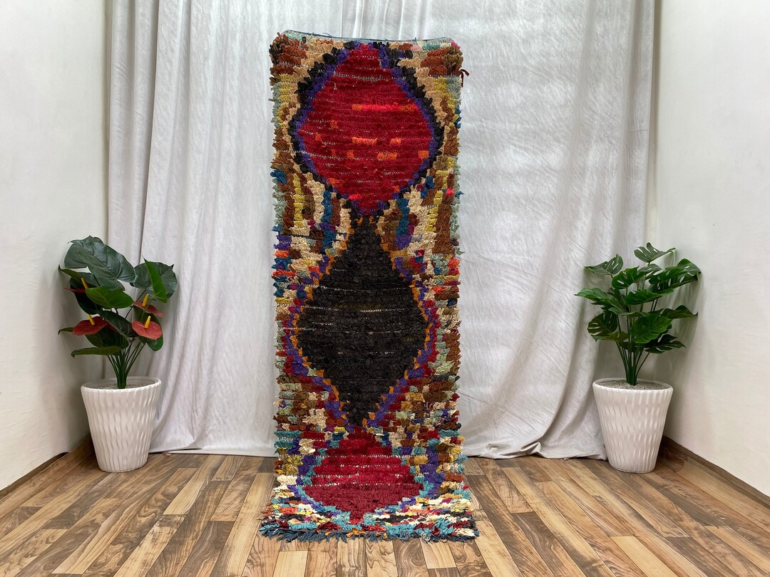 2x6ft-moroccan Berber Vintage Rug, Narrow Runner Rug, Colorful Rug ...