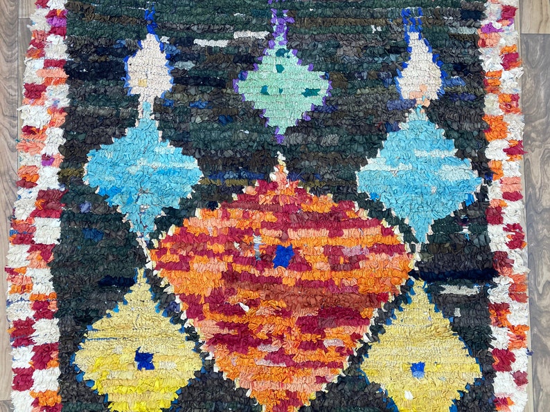 Extra Large Kitchen Rug Runner Moroccan Black Runner Rugs - Etsy