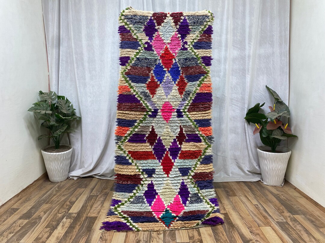 Moroccan Rug Runner Vintage, Narrow Rugs Runner, Tribal Berber Carpet ...