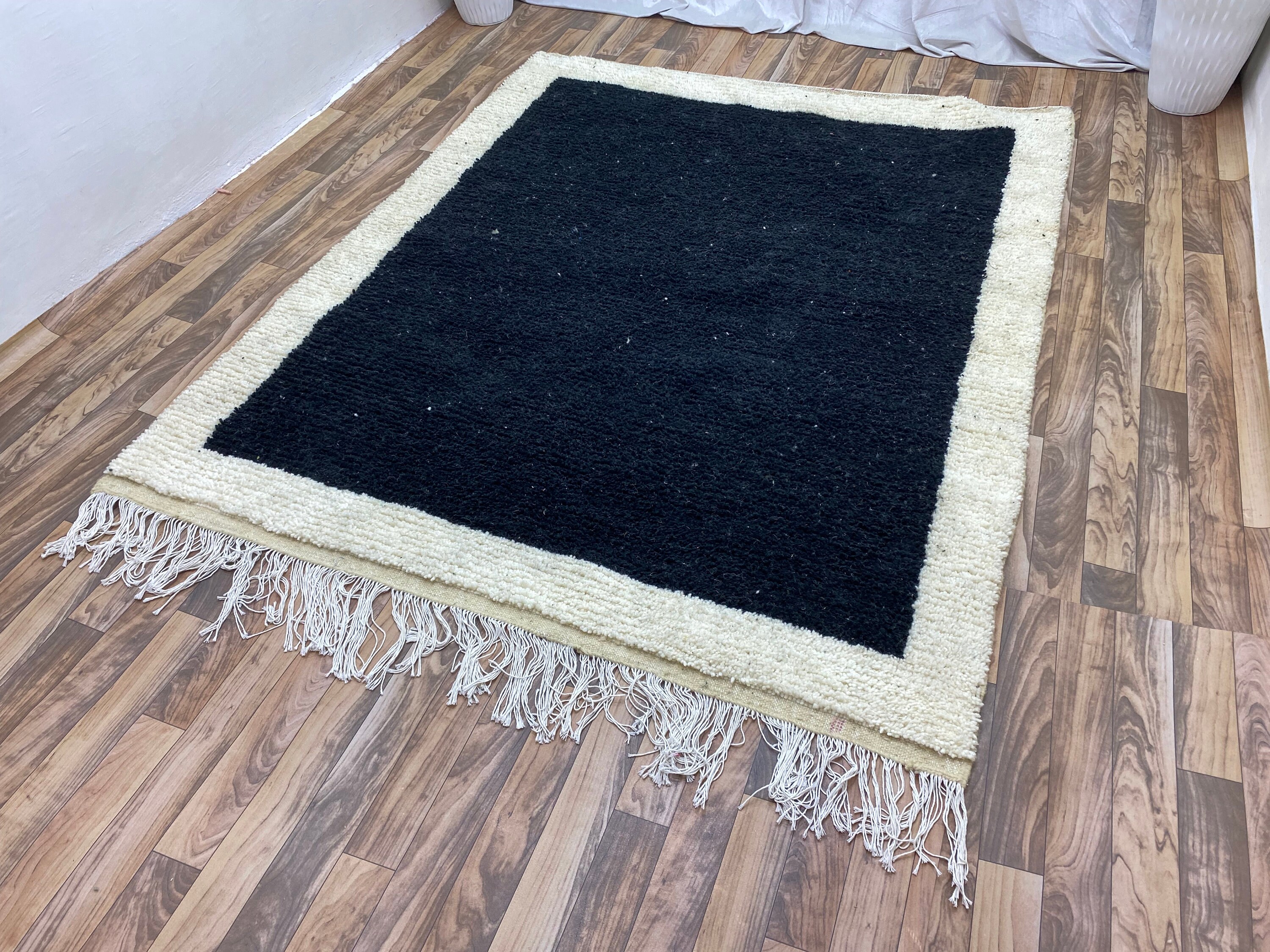 Gorgeous Beni Ourain Black Rug custom Black Moroccan Rug - Etsy