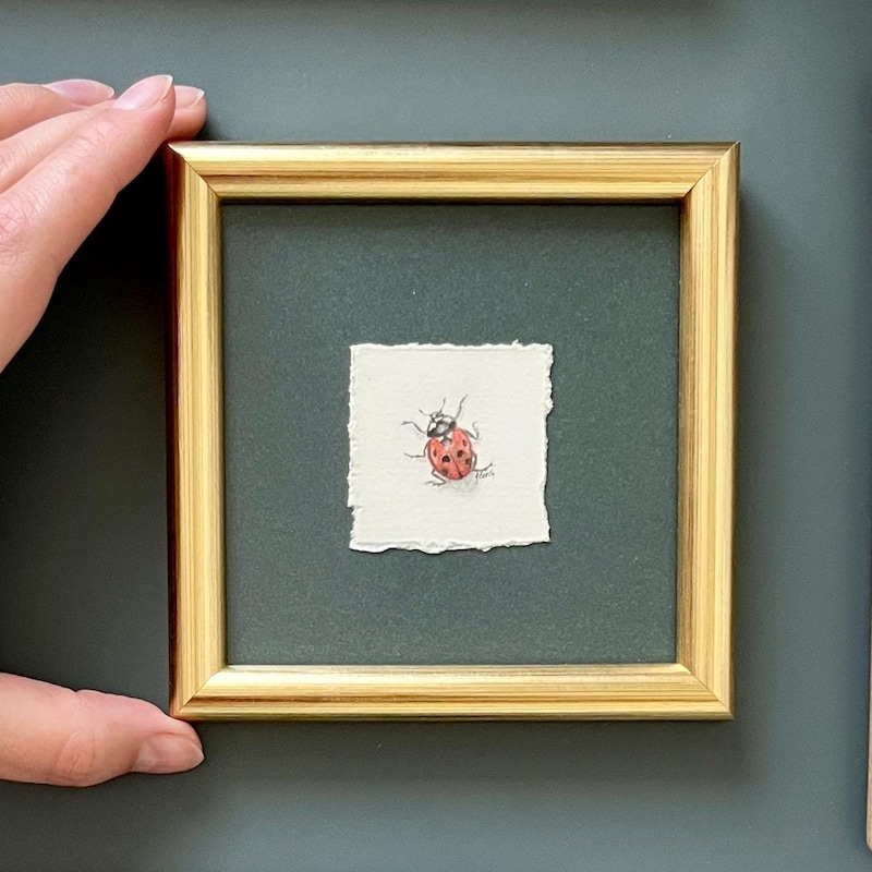 Ladybug Painting - Etsy