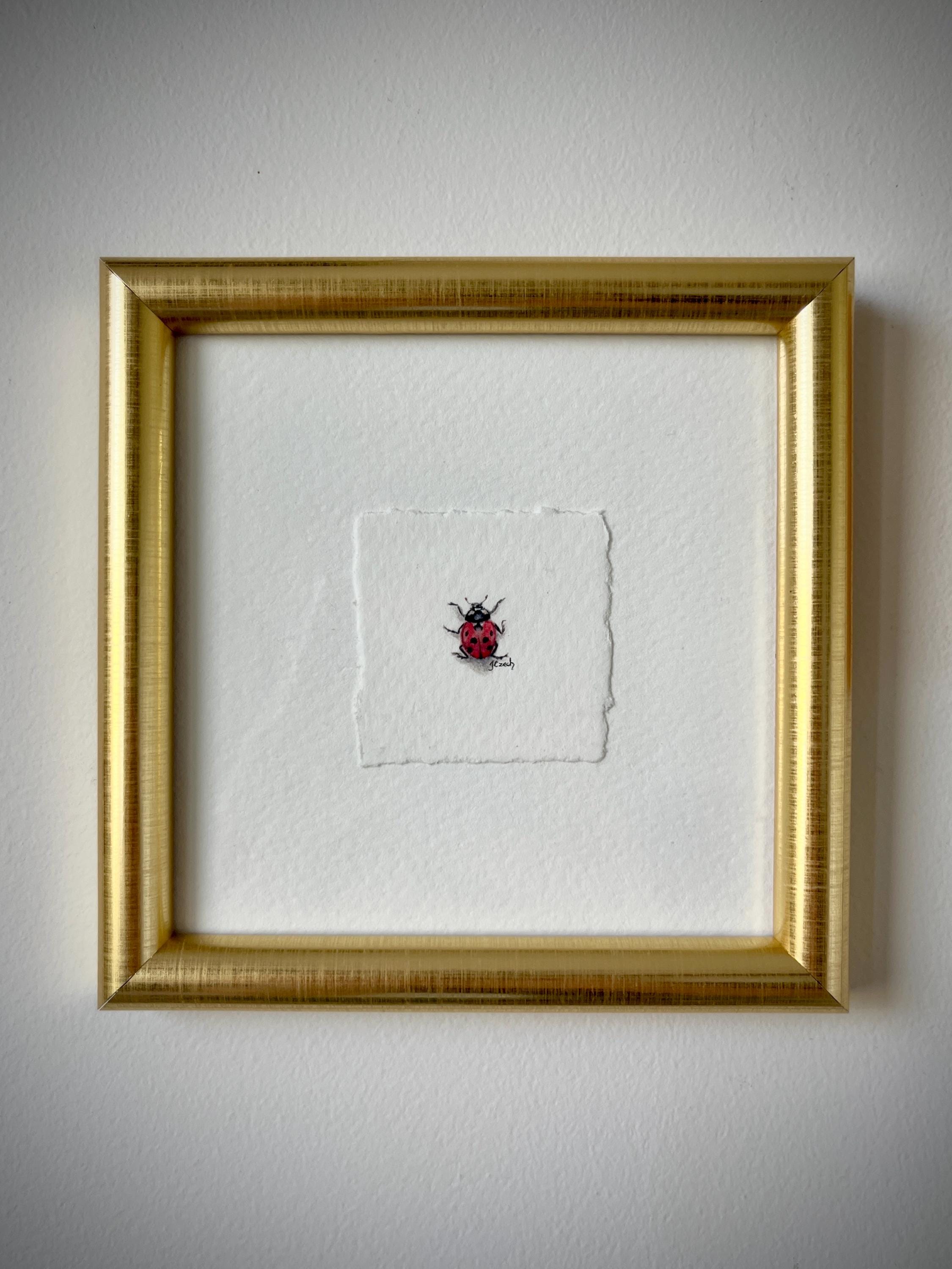 Vintage Style Ladybug Wall Art Print, Miniature Home Decor for Gallery ...
