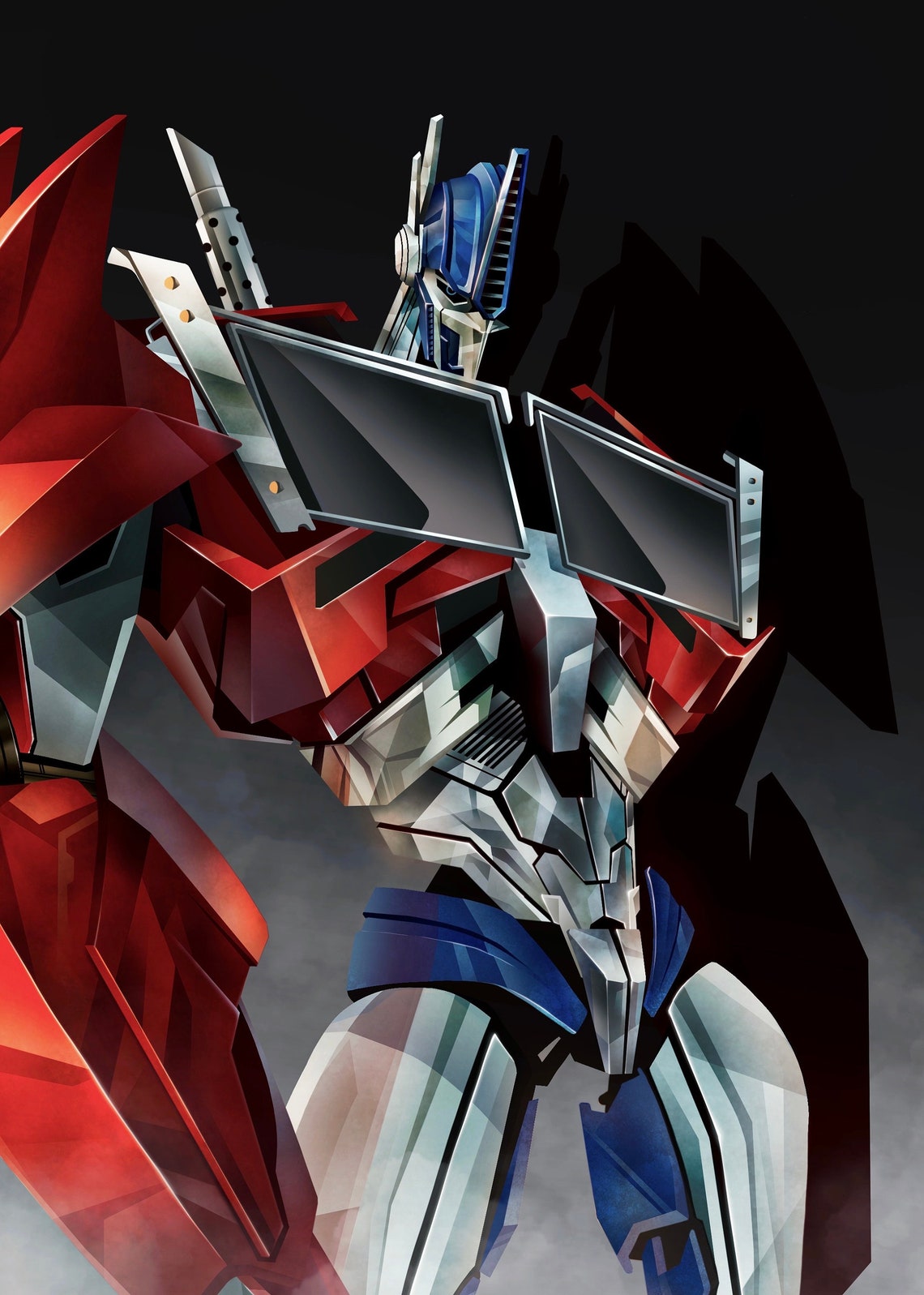 Optimus Prime Transformers Prime Print - Etsy