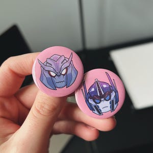 Megatron & Optimus | TFP Pin Buttons - Etsy