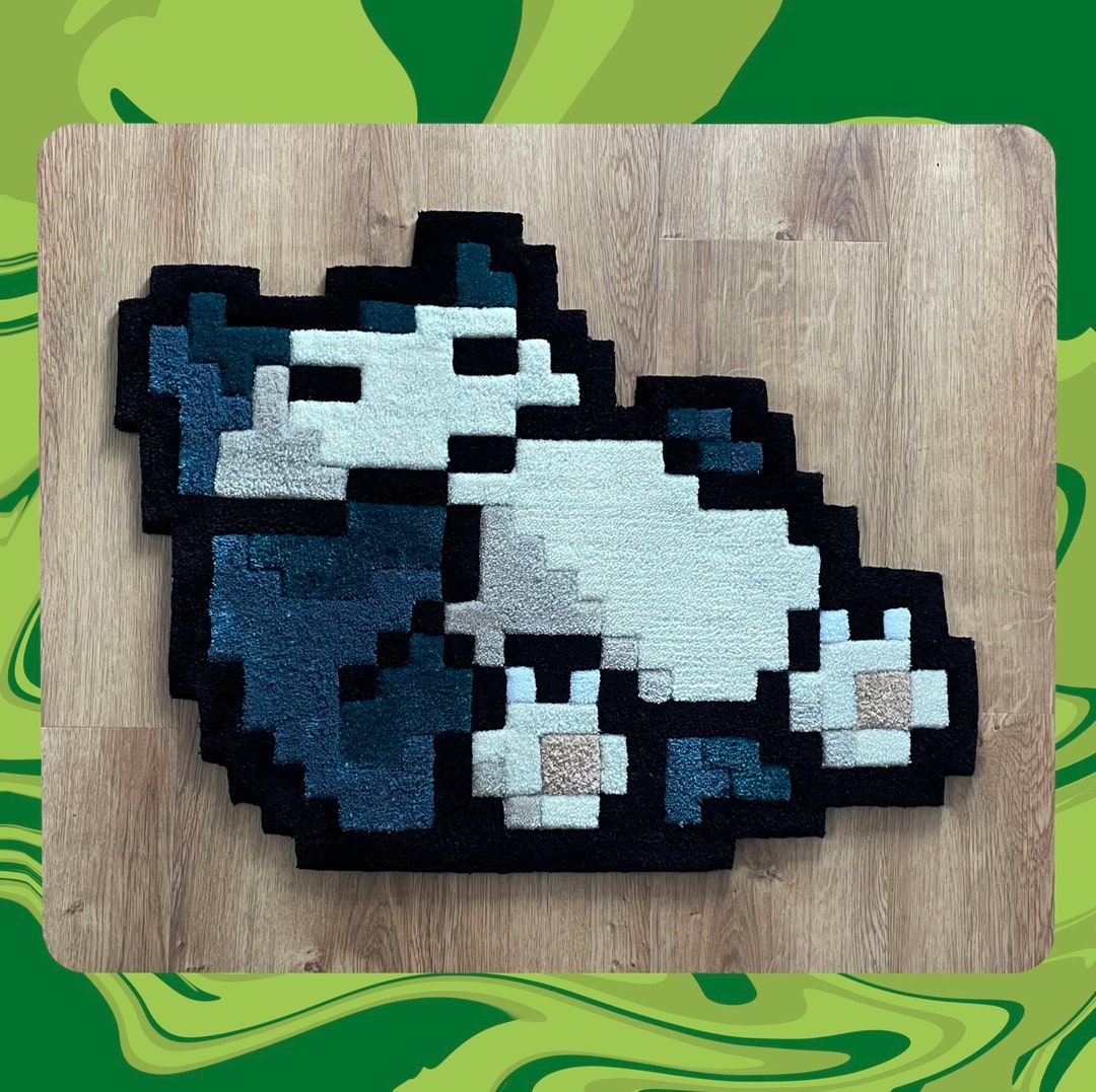 Pokémon 'pixel Snorlax' Rug - Etsy