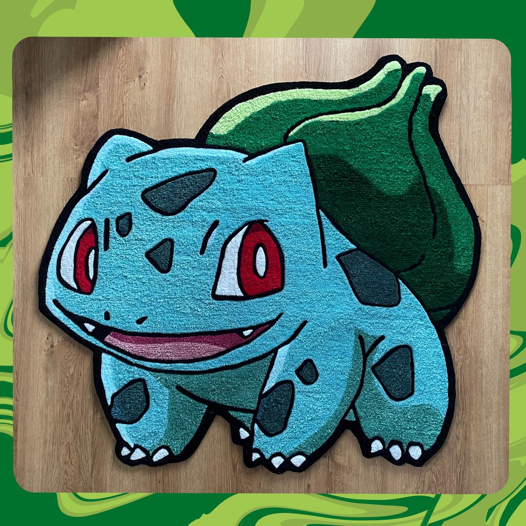 Pokémon 'bulbasaur' Rug - Etsy