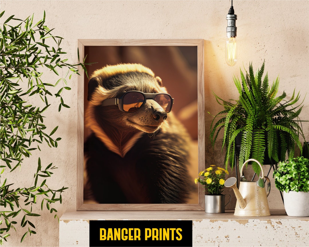 Honey Badger Don't Care Digital Art Print for Home Decor Wall Art for ...
