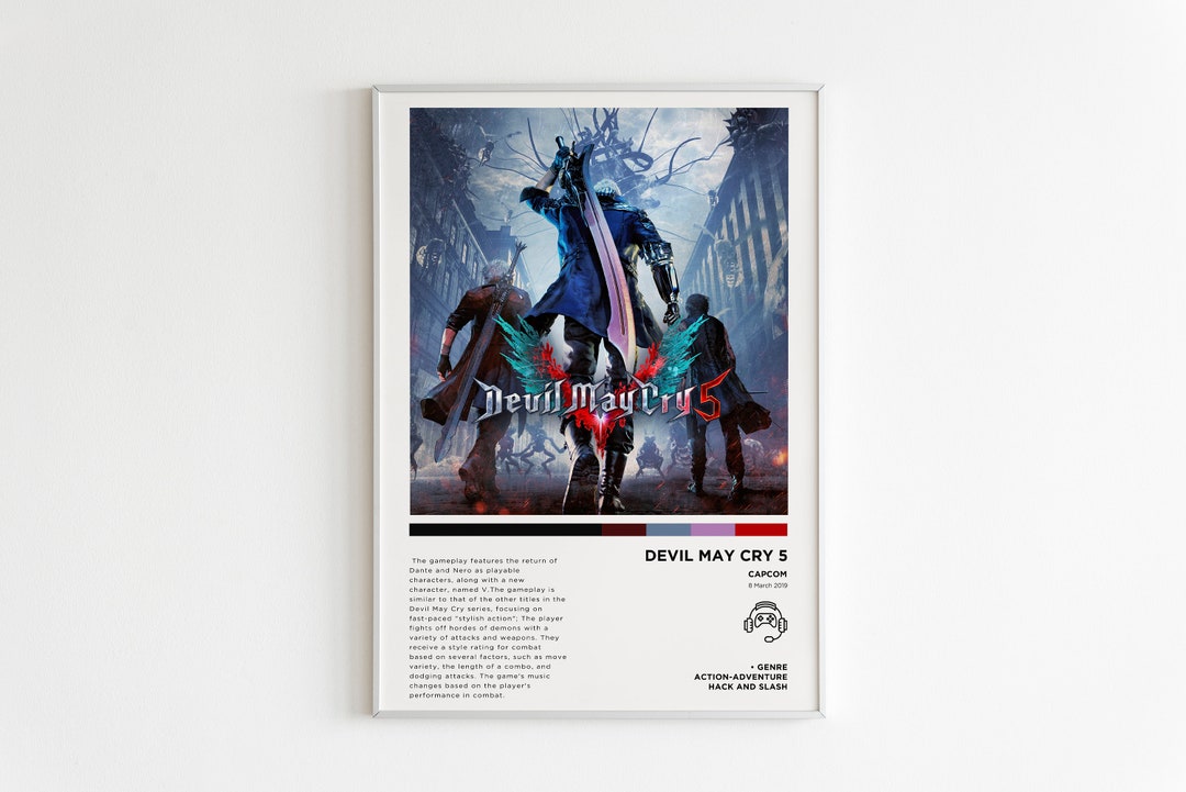 Devil May Cry 5 Poster / Gaming Poster / Video Game Wall Art / - Etsy