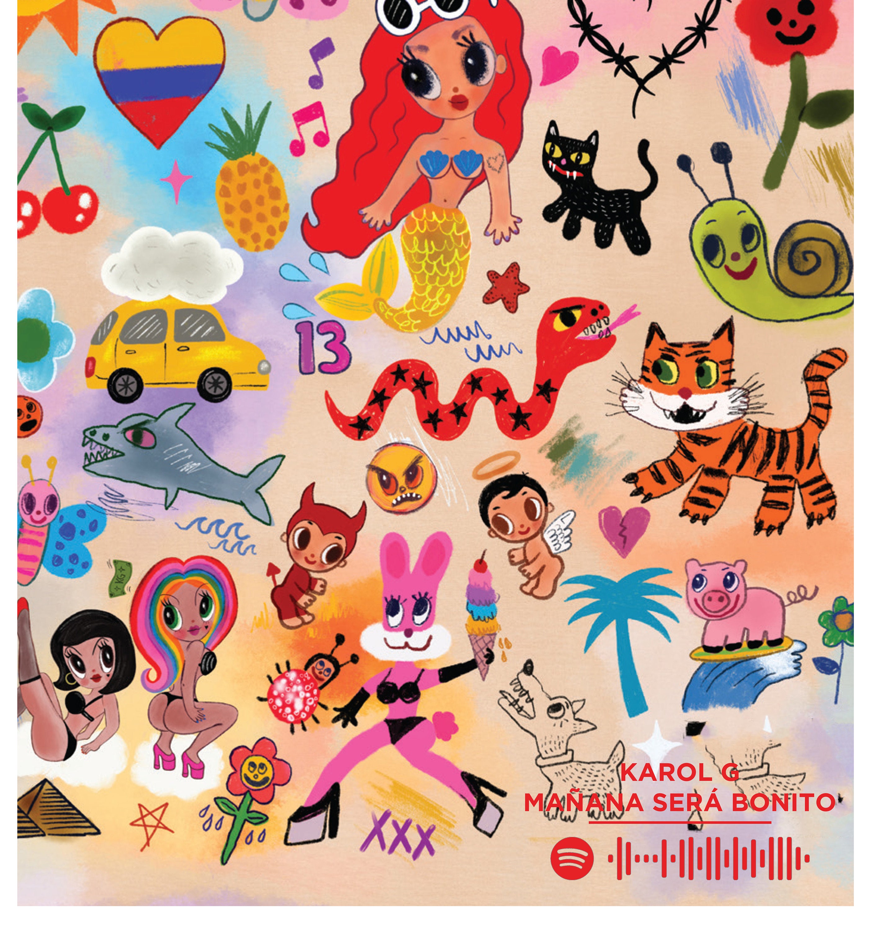 Karol G Mañana Será Bonito Album 2023 Poster vendido por Max Ivanoff | SKU 256586 | Printerval