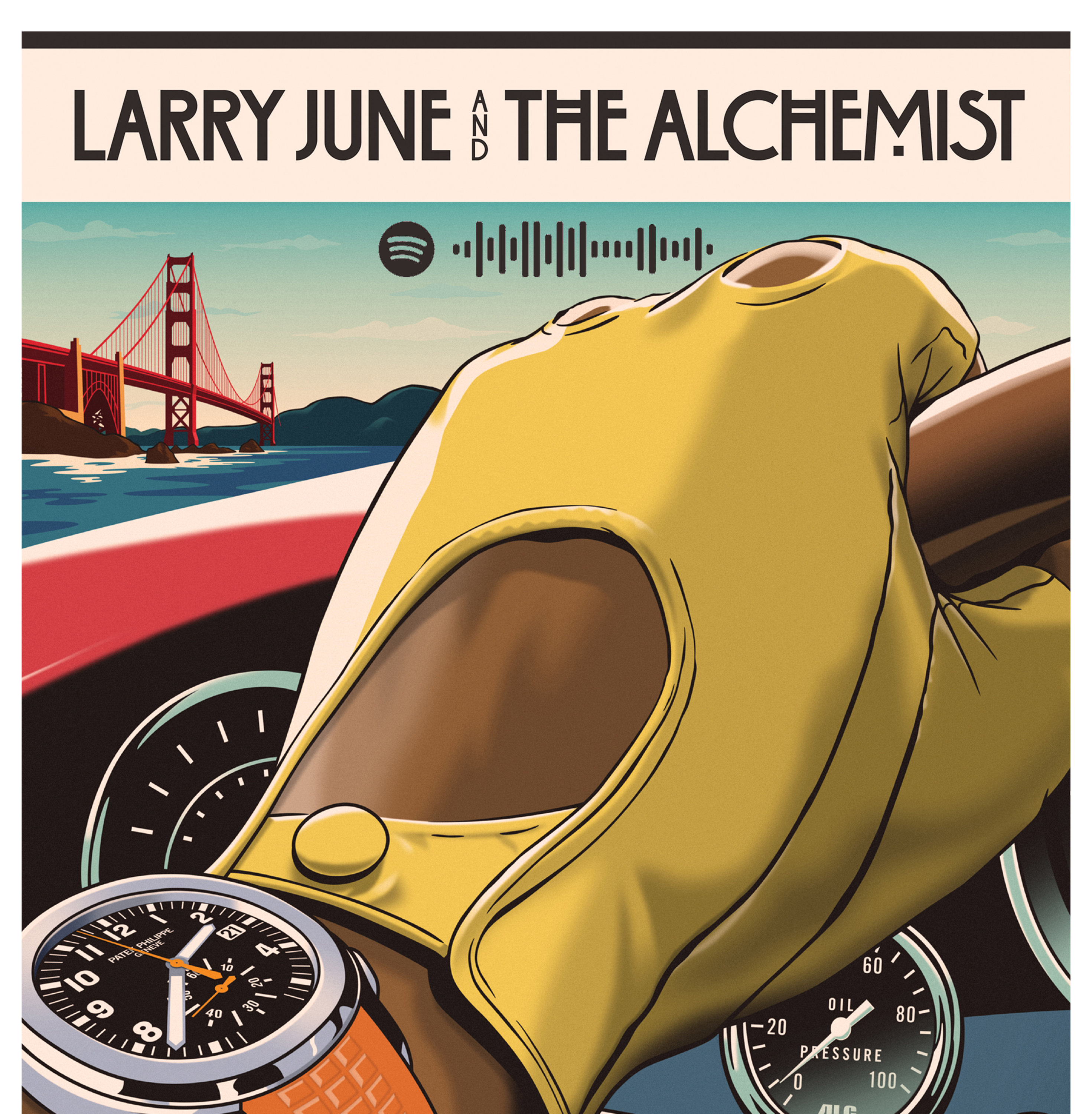 Larry June, The Alchemist - The Great Escape Album Poster / Album Cover ...