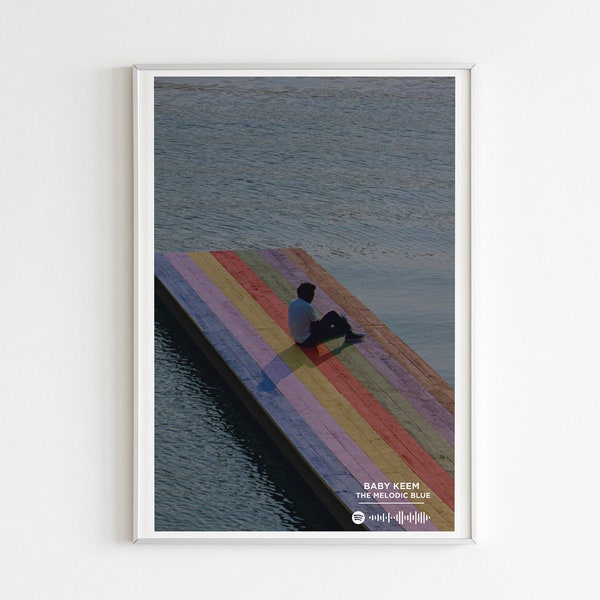 Melodic Blue Album Cover Poster - Etsy Israel