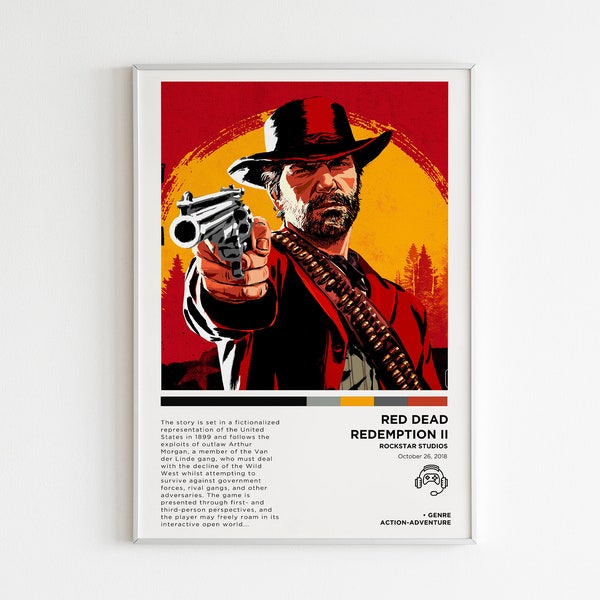 Red Dead Redemption Poster - Etsy