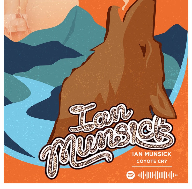 Ian Münsick Coyote Cry Album Poster / Album Cover Poster / - Etsy