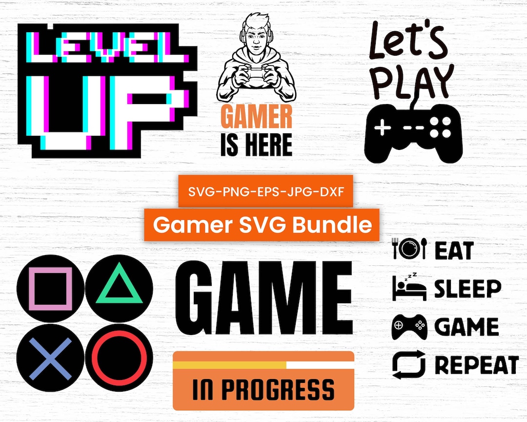 Gamer Svg, Gamer Svg Bundle, Gaming Png Bundle, Funny Gamer Sayings Svg ...