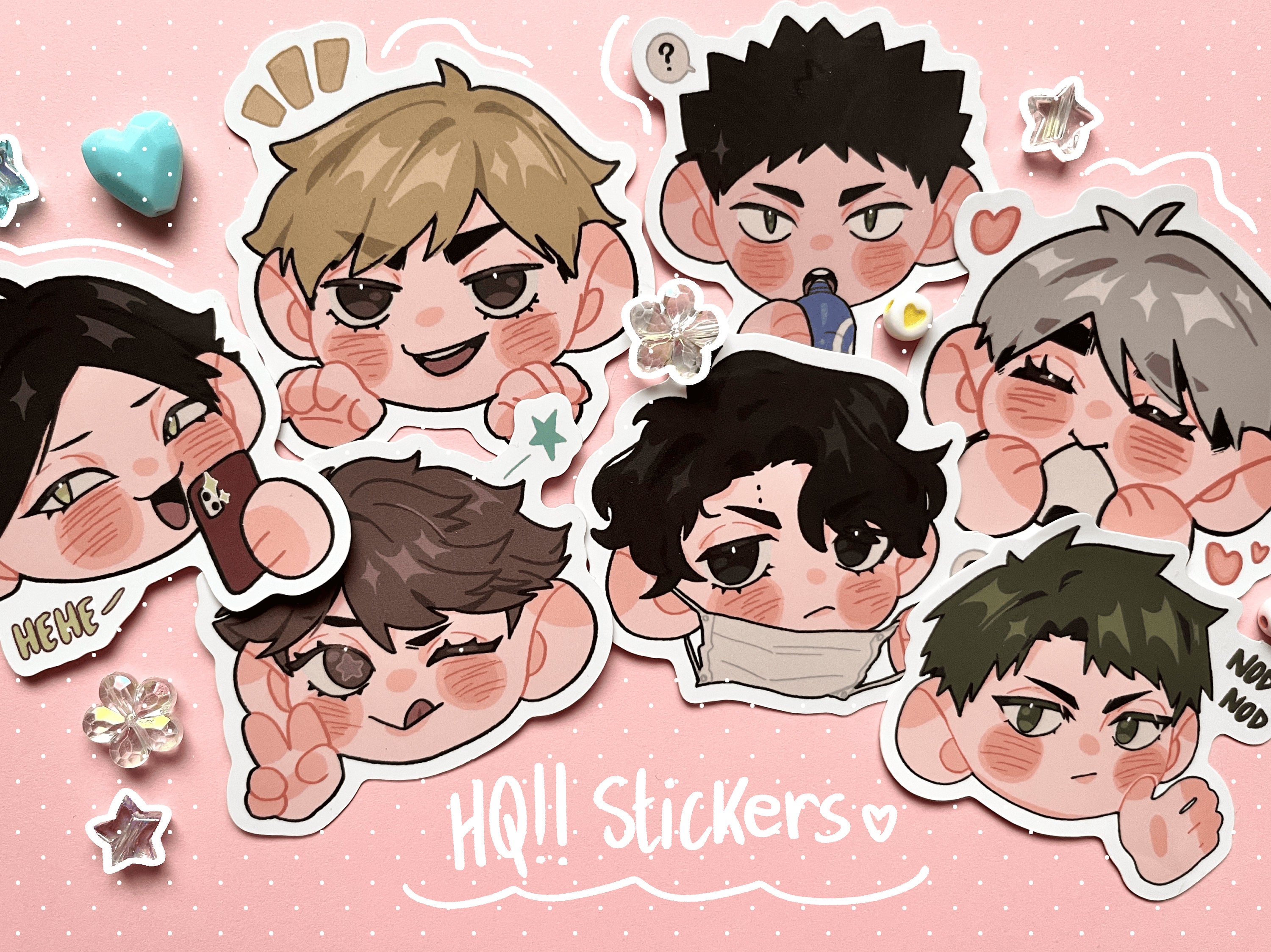 HQ Stickers haikyuu - Etsy