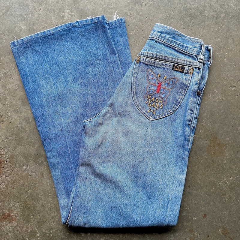70s Hash Jeans - Etsy
