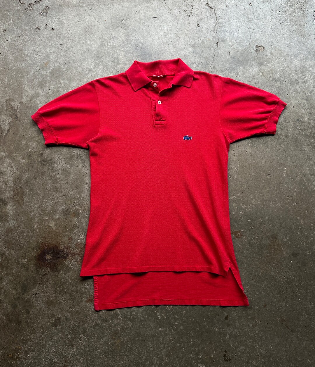 Medium, Vintage 60s 70s Lacoste Izod Patron Red Tennis Short Sleeve ...