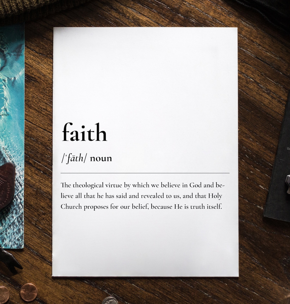 Faith Definition Print | Faith Wall Art | Definition Print | Digital ...