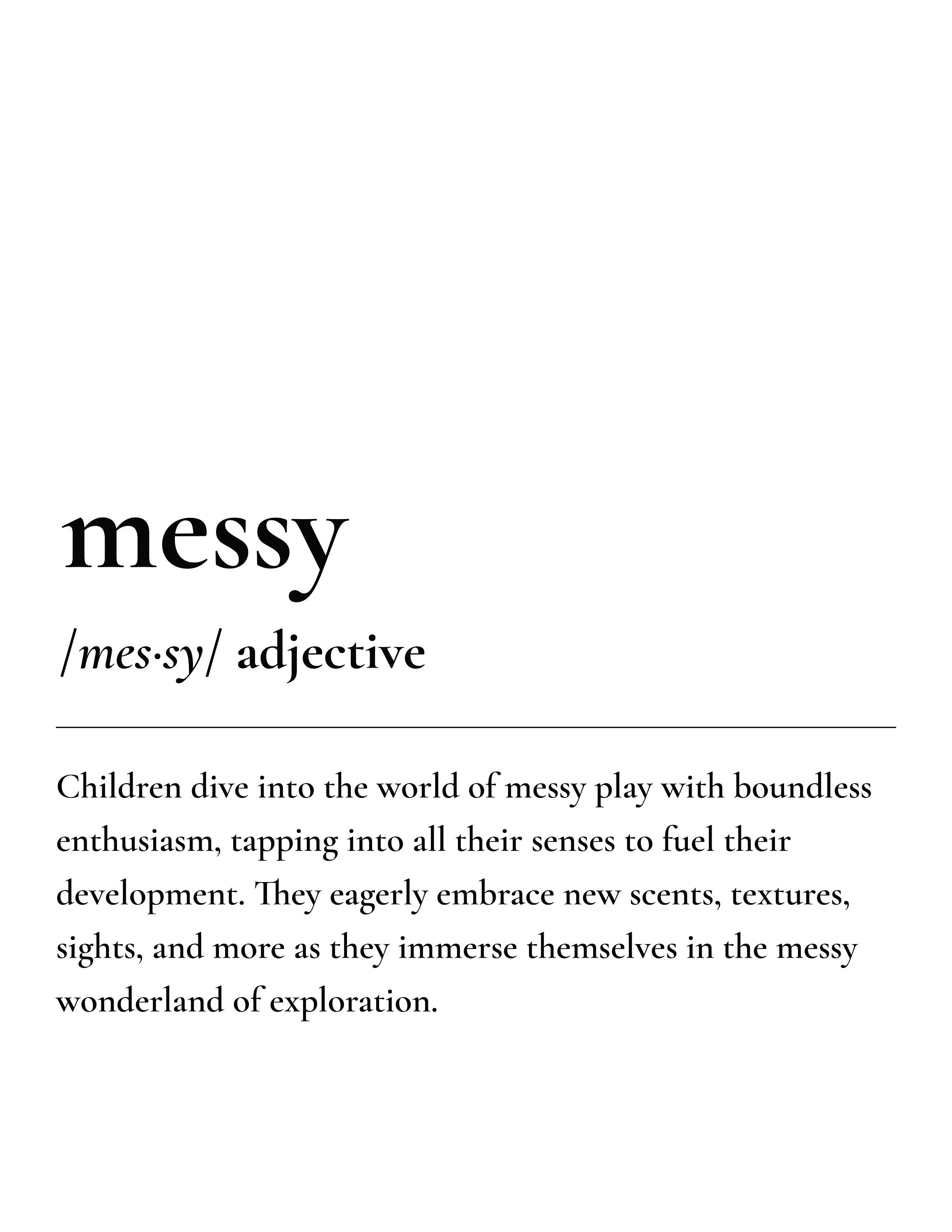 Messy Definition Print Messy Wall Art Definition Print Digital Download ...