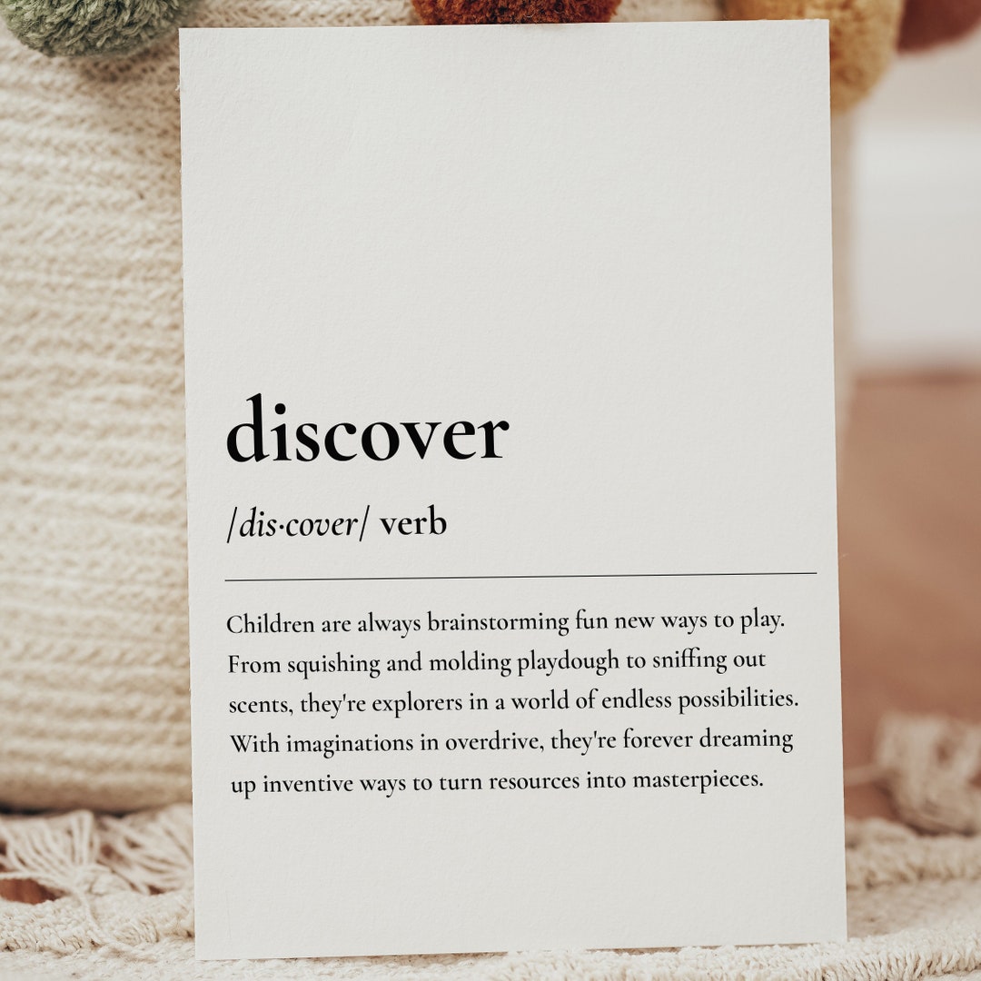 Discover Definition Print | Discover Wall Art | Definition Print ...