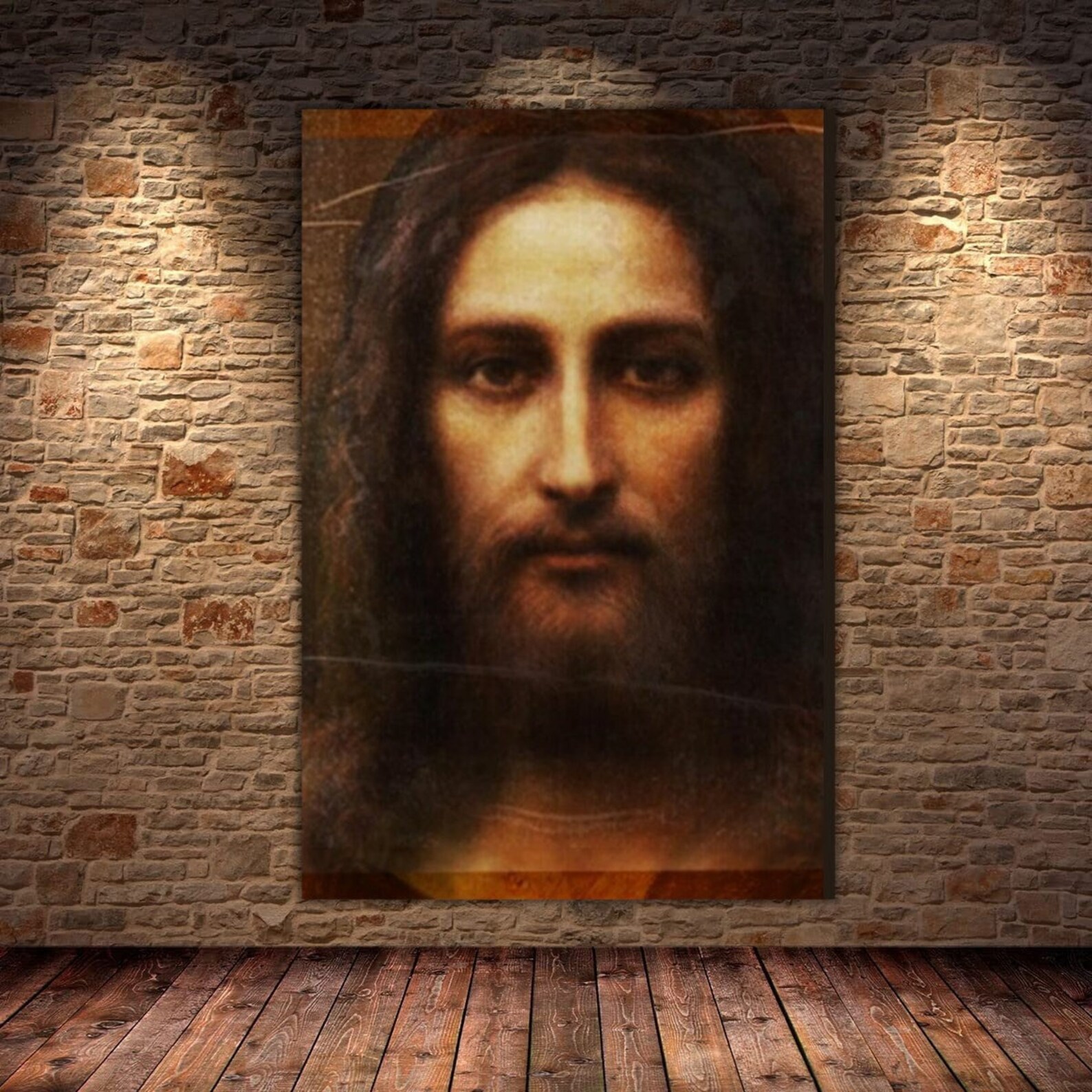 Real Face of Jesus Christ - Jesus Canvas - Religious Painting - Canvas ...