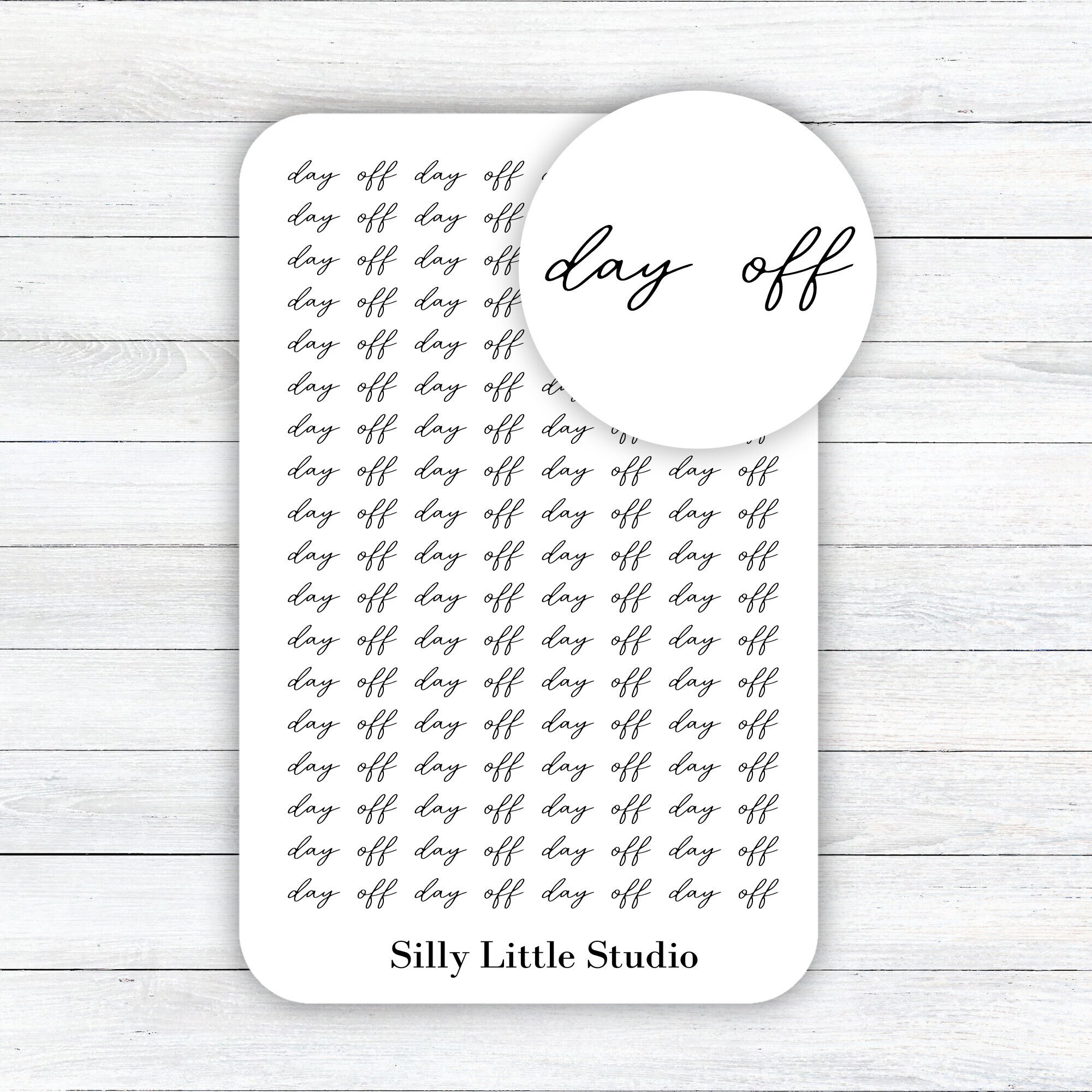 Mini Day off Planner Stickers, Minimal Planner Stickers, Tiny Stickers ...