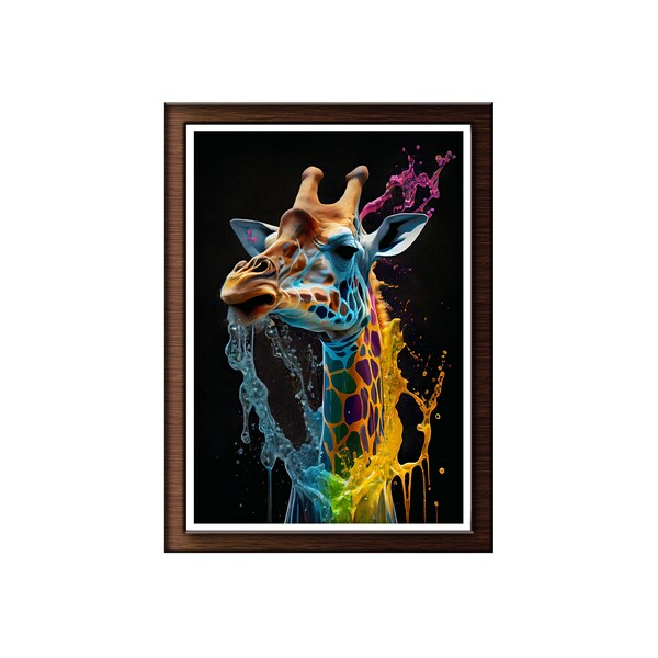 Giraffe Poster - Etsy
