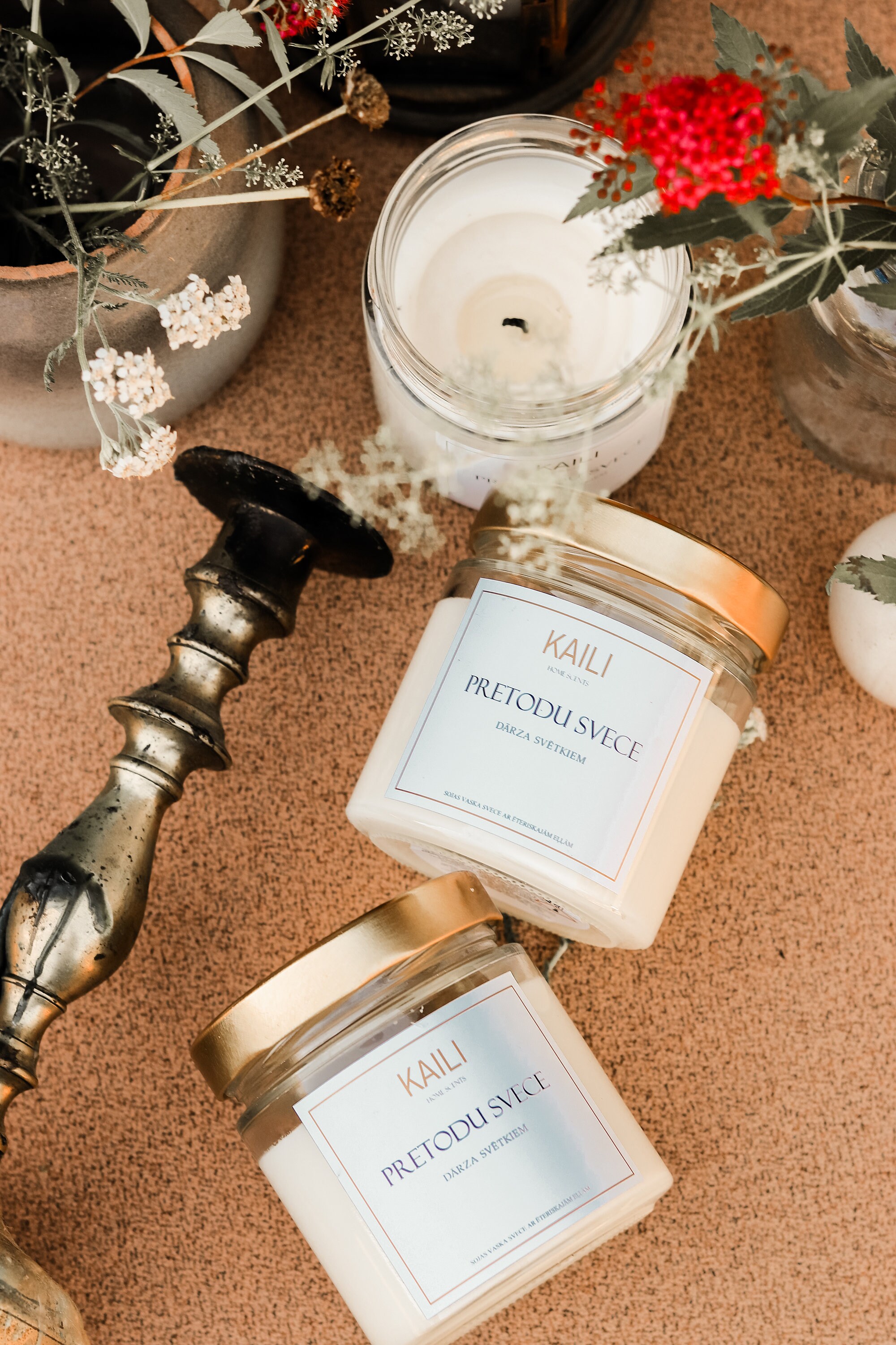 Pretodu Svece Dārza Svētkiem Eko Sojas Vaska Svece Ar - Etsy