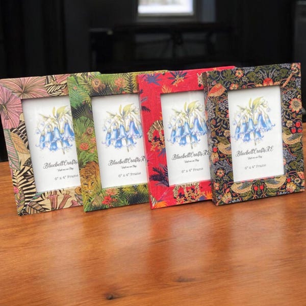 Floral 6x4 Photo Frame - Etsy UK