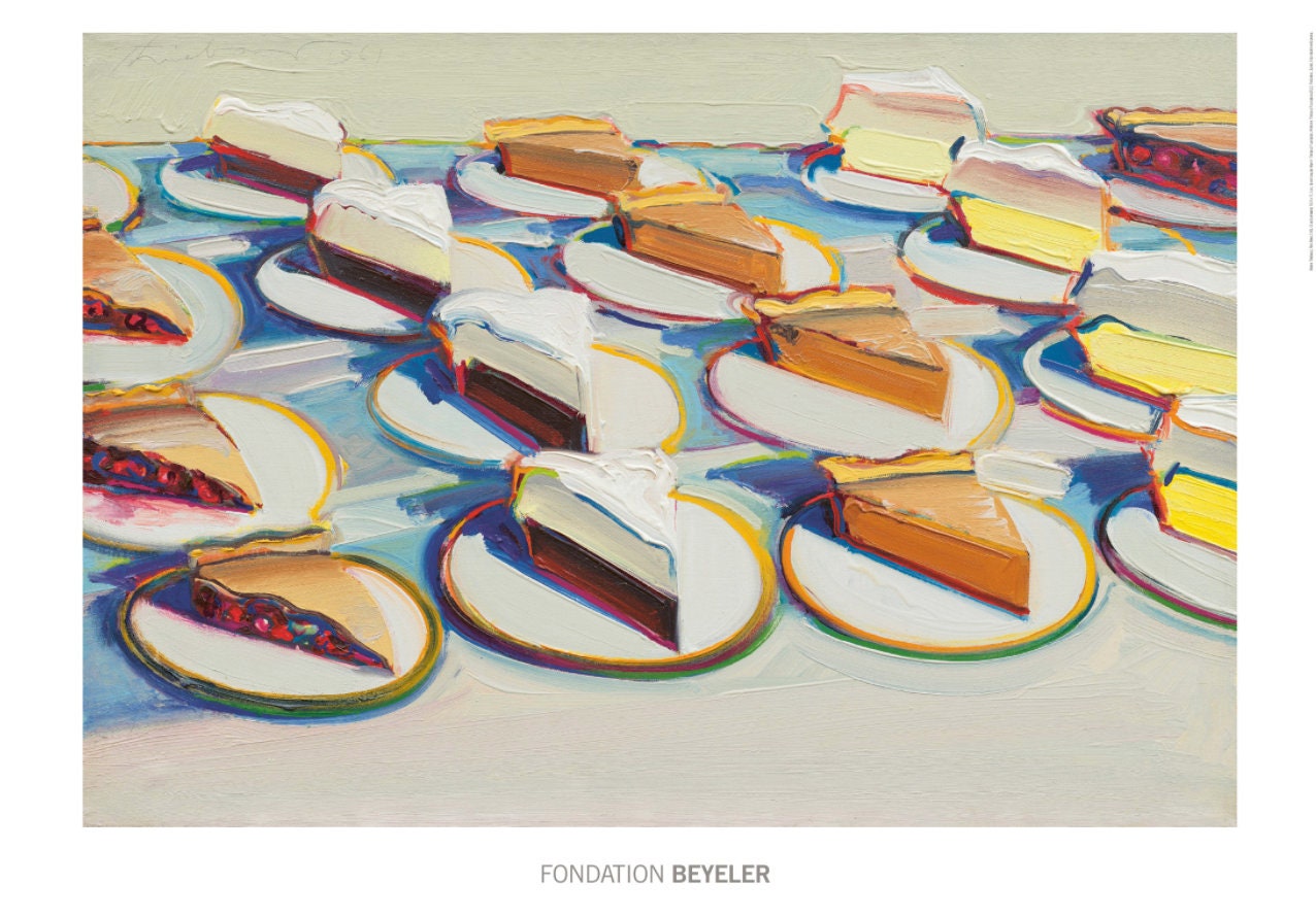 Wayne Thiebaud, Pie Rows, 1961 - Original Exhibition Museum Poster - Etsy