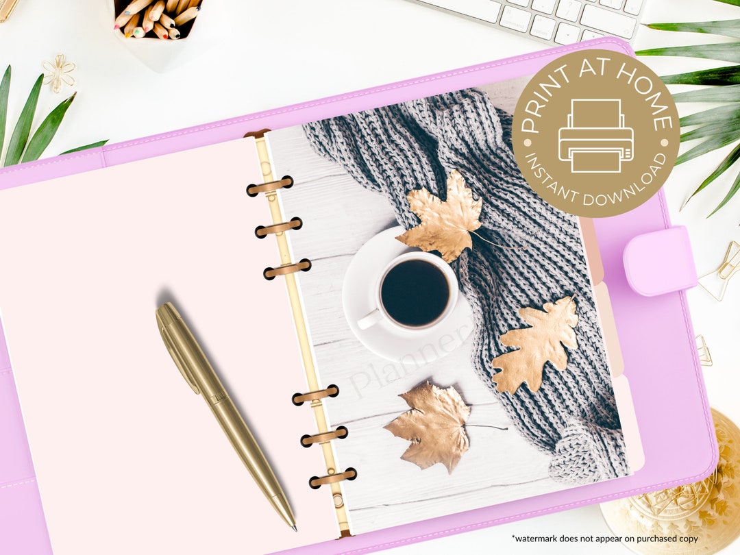 Coffee Planner Dashboard Printable, Planner Printable, Happy Planner ...