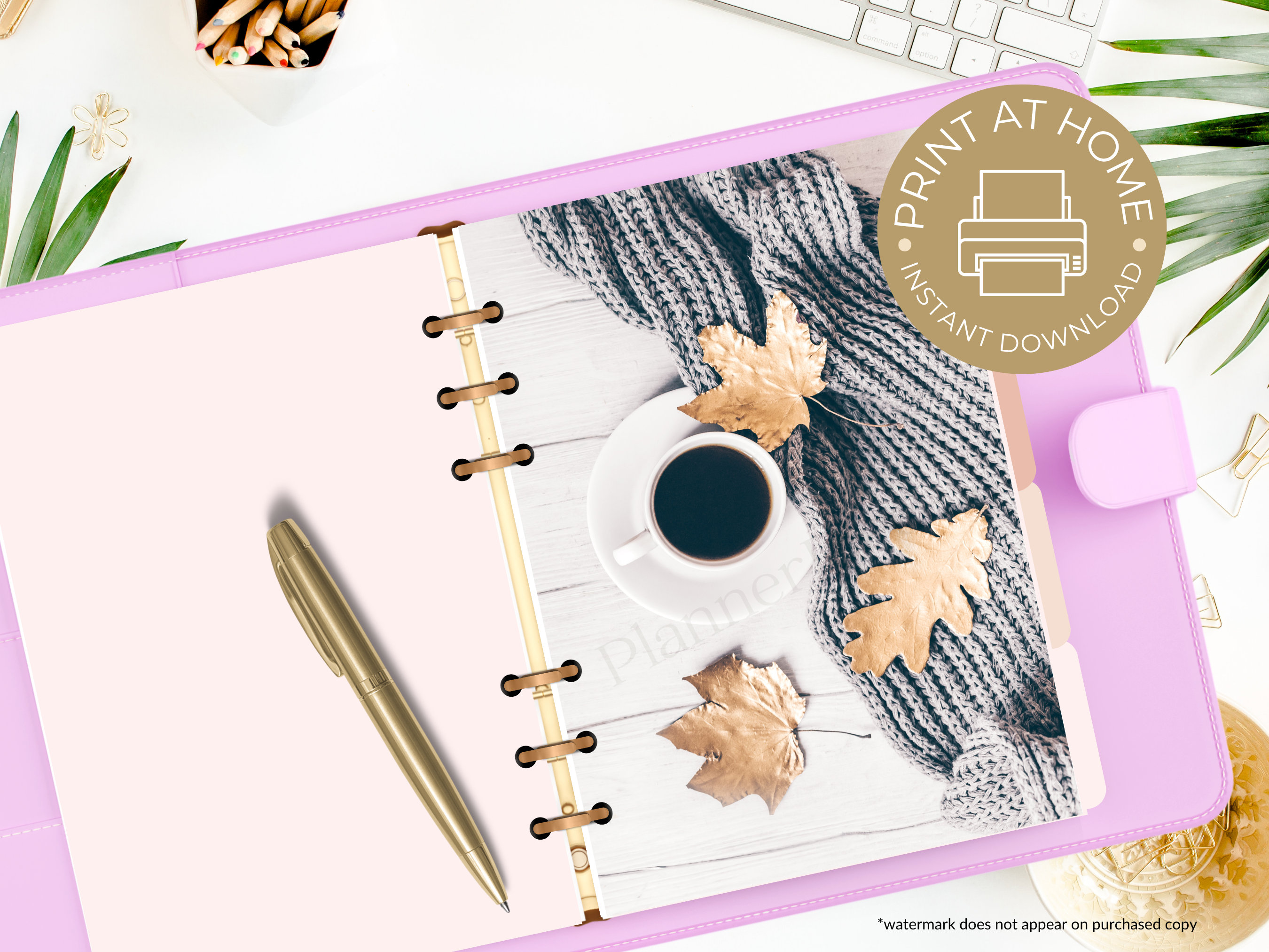 Coffee Planner Dashboard Printable, Planner Printable, Happy Planner ...