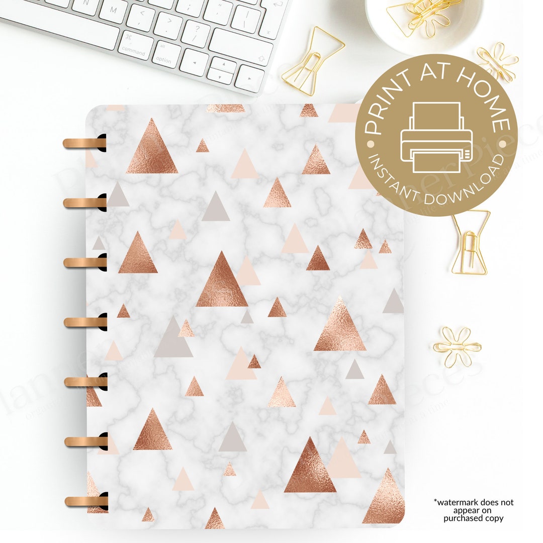 Geometric Planner Cover Printable, Planner Cover for Happy Planner ...