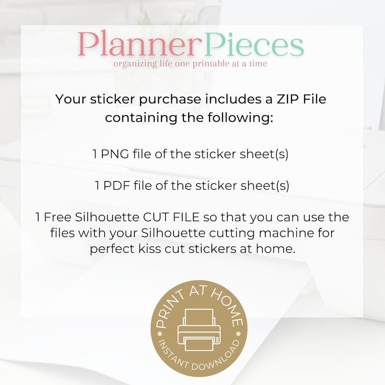 Paris Printable Stickers, Printable Planner Sticker, Happy Planner ...