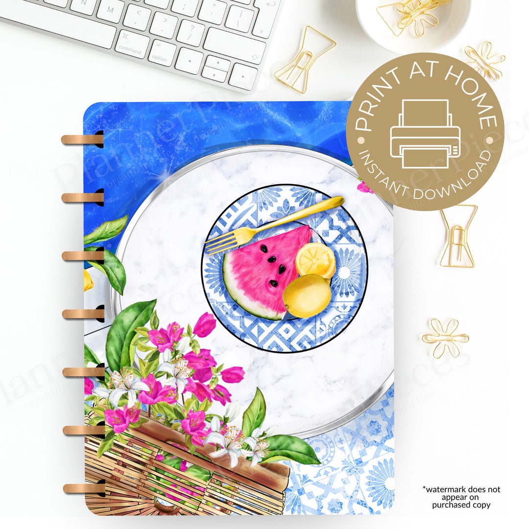 Printable Planner Cover: Summer Watermelon Design (digital Download) - Etsy