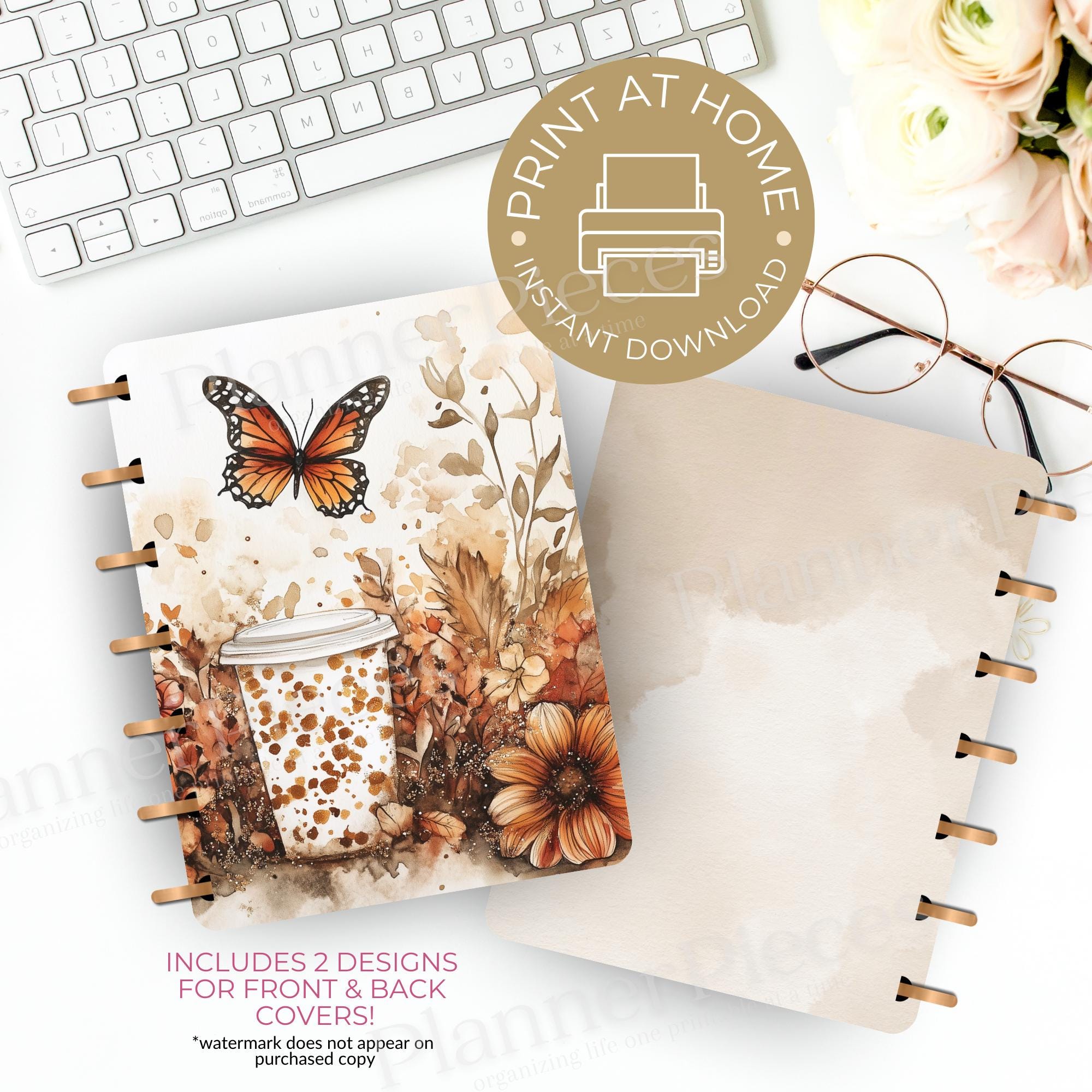 Autumn Fall Planner Cover Printable, Planner Cover for Happy Planner ...