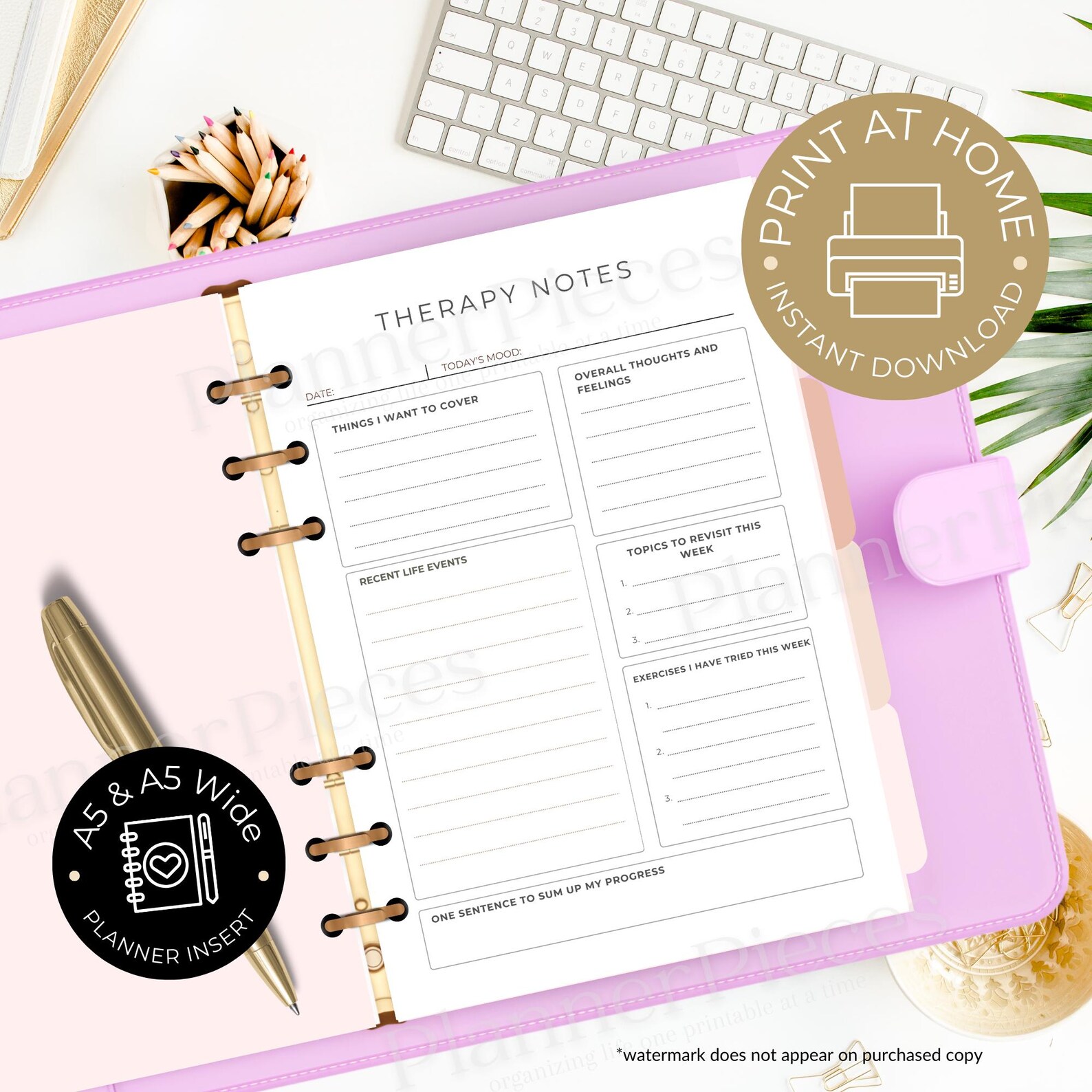 To Do List Planner Printable: A5, A5 Wide (digital Download) - Etsy