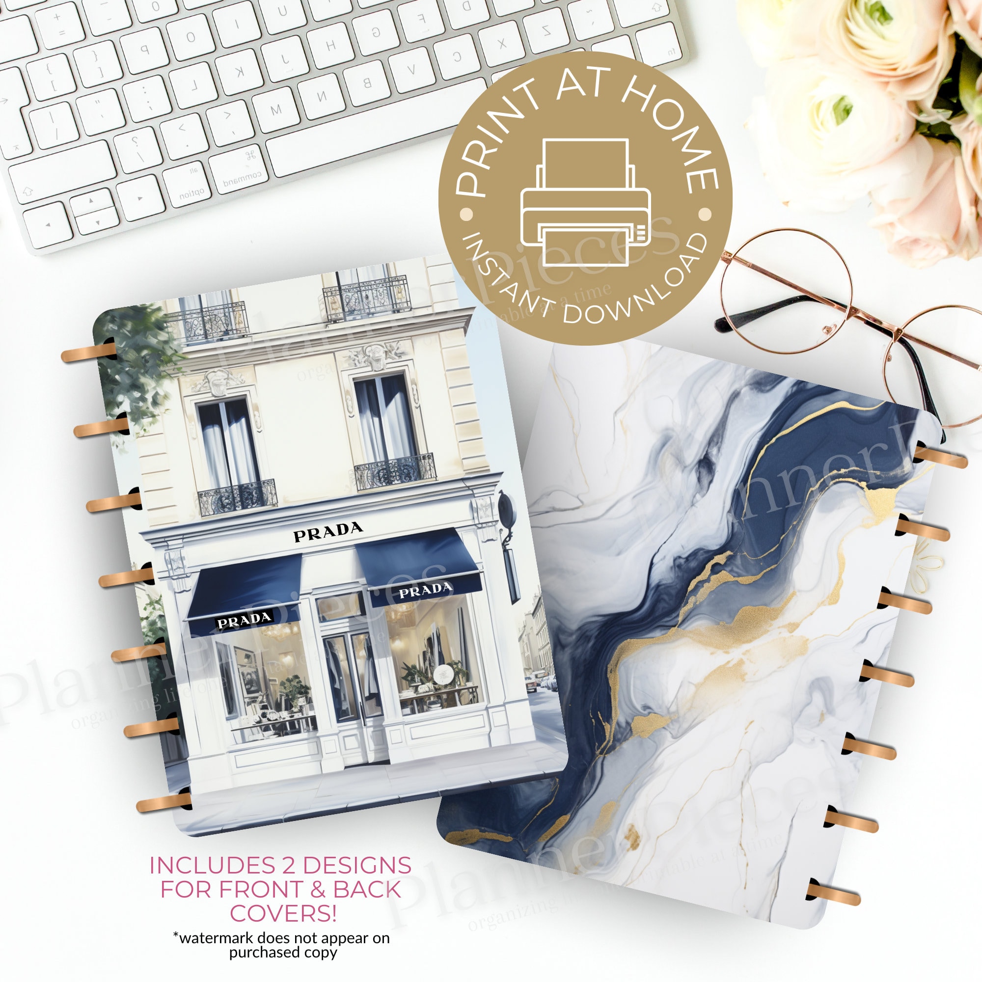 Designer Store Planner Cover Printable, Planner Cover for Happy Planner ...