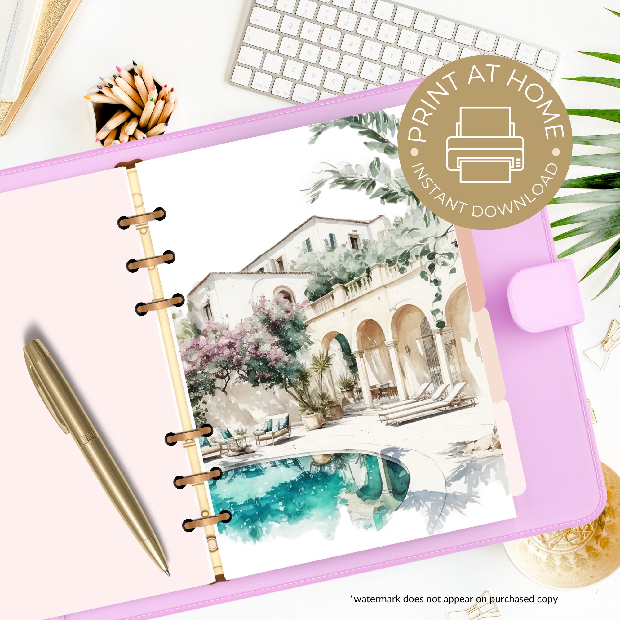 Vacation Resort Planner Dashboard Printable Planner Dashboard - Etsy