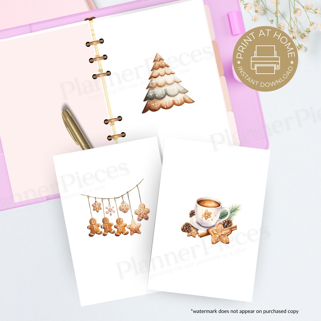 Christmas Planner Dashboard Printable: Winter Theme (digital Download ...