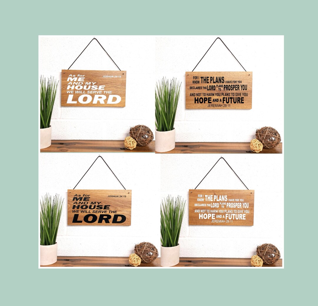 Budget-friendly Bible Verse Plaques, Christian Scripture Gift, Home ...