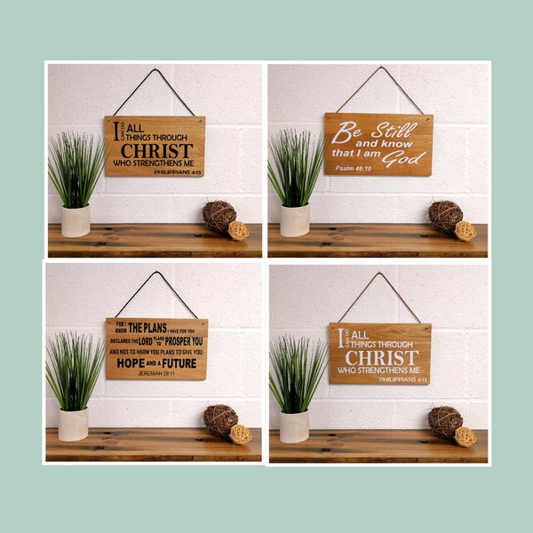 Bible Verse Plaque - Etsy UK