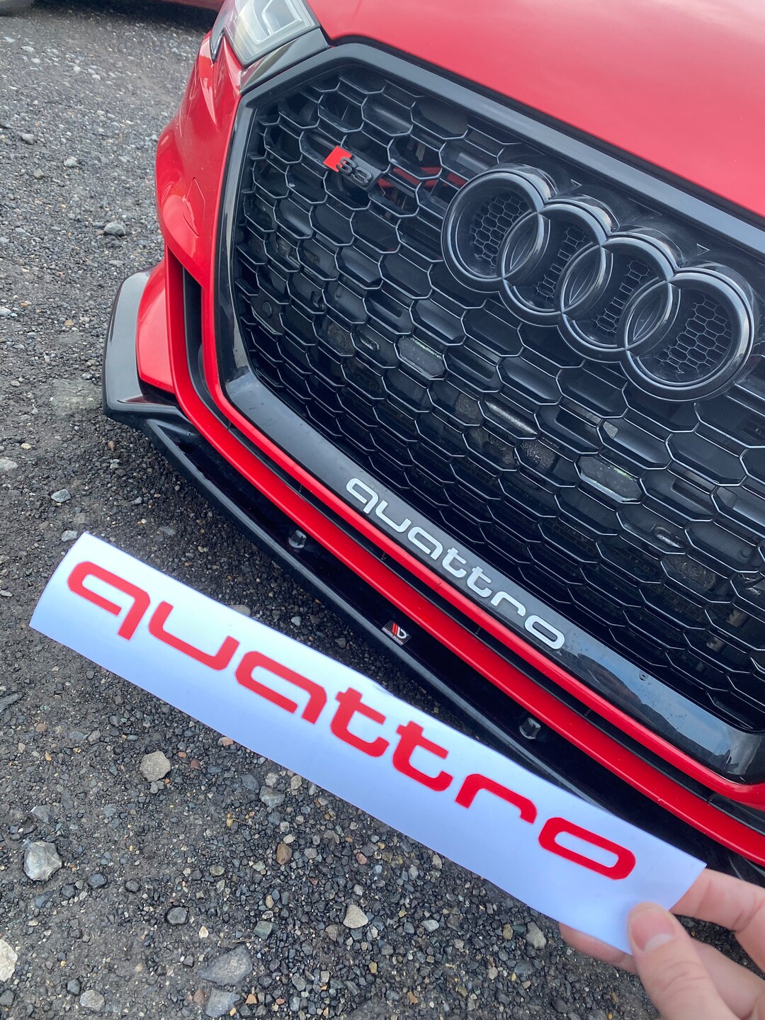 Quattro Overlay Decal Grill Front Audi - Etsy UK