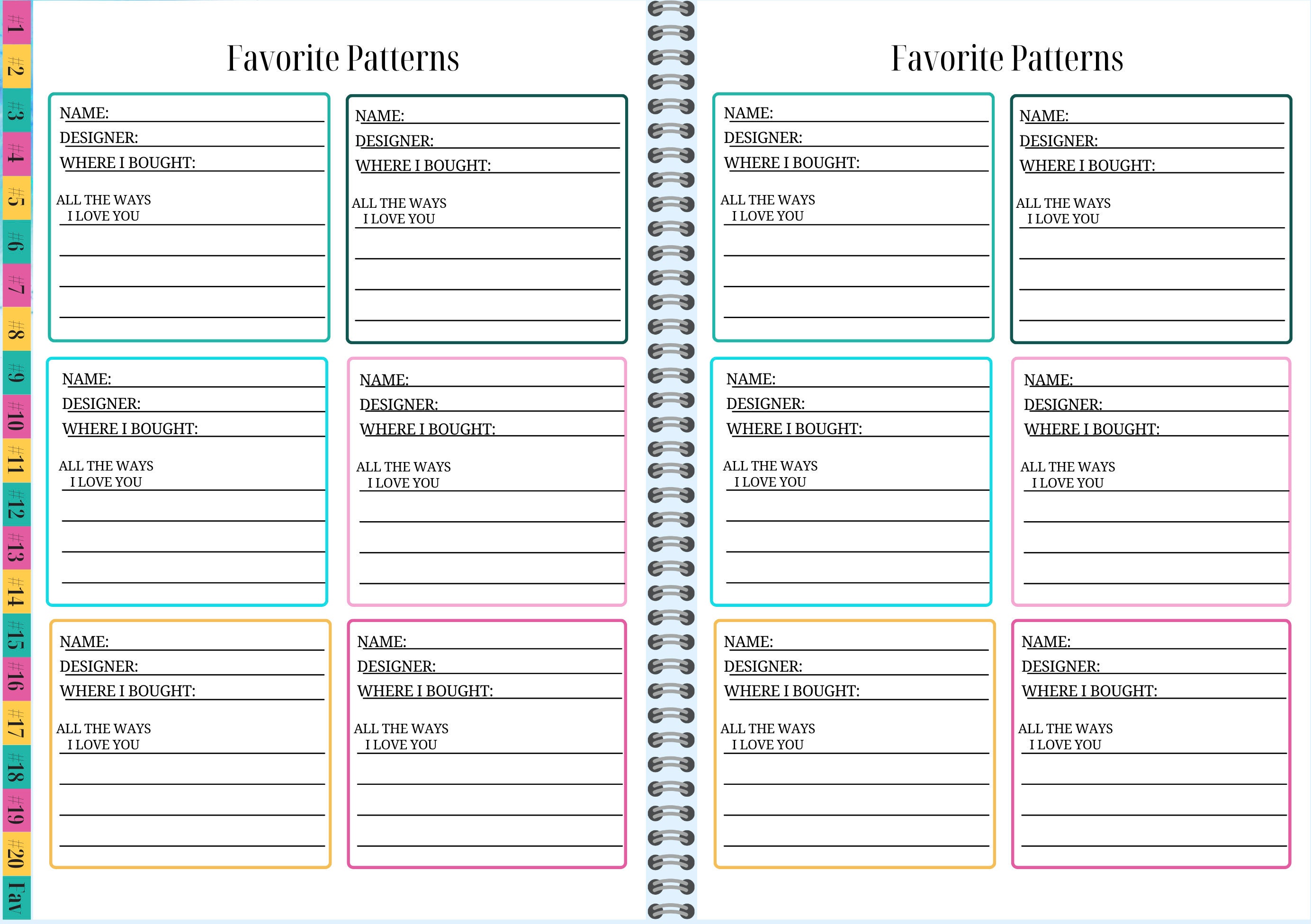 Sewing Project Organizer Digital Download for Goodnotes - Etsy