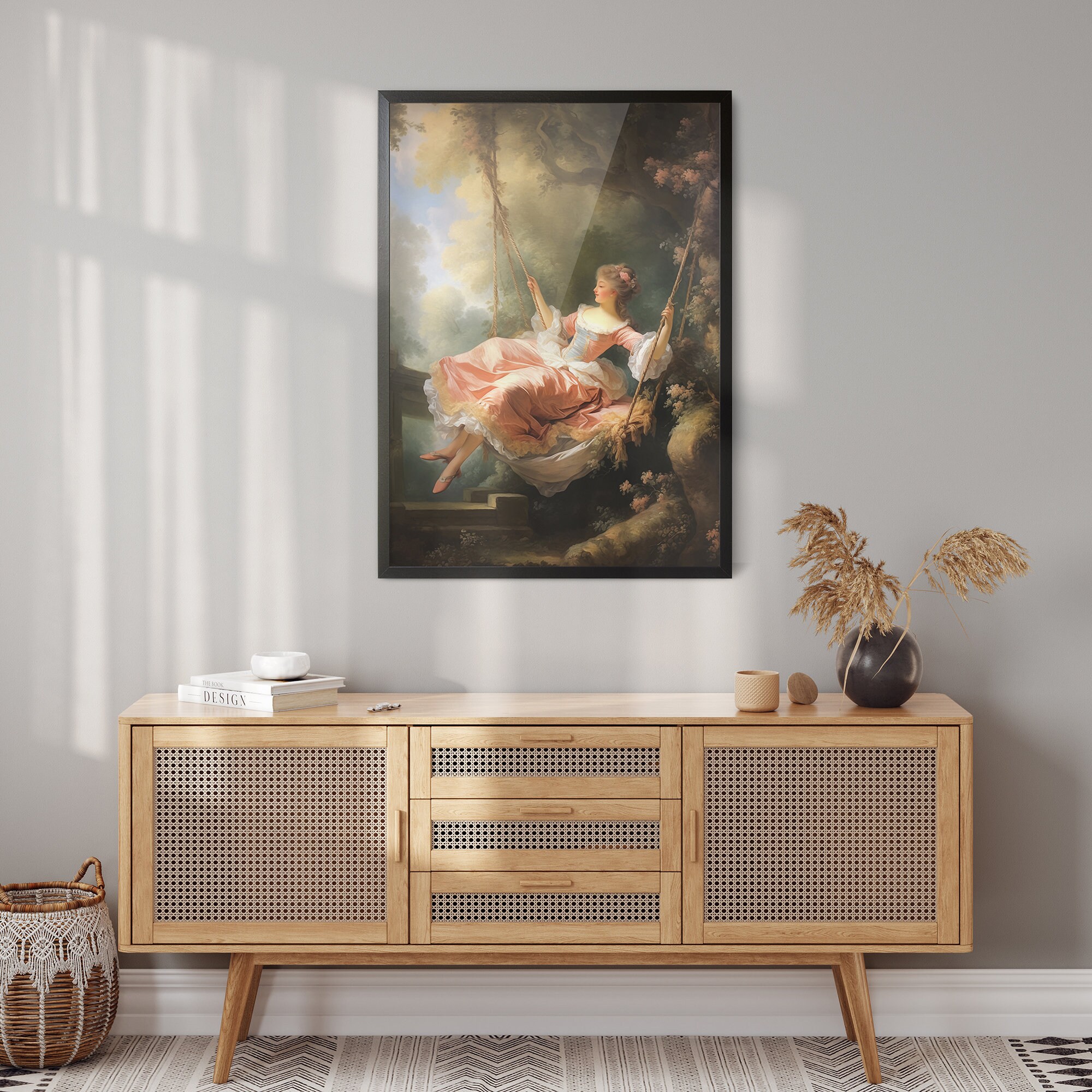 Rococo Romance, Fragonards Iconic Oil Painting, the Swing, Printable ...