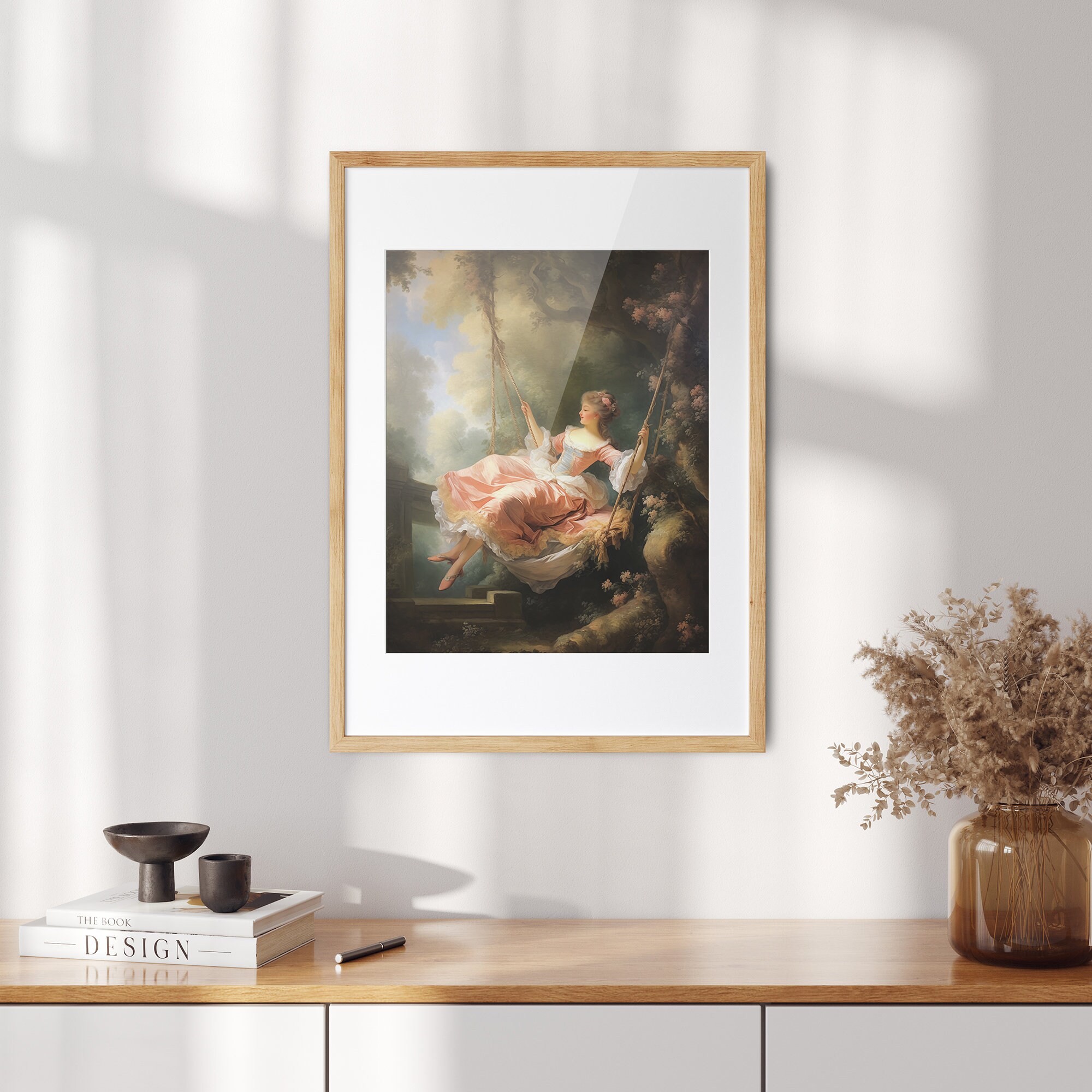 Rococo Romance, Fragonards Iconic Oil Painting, the Swing, Printable ...