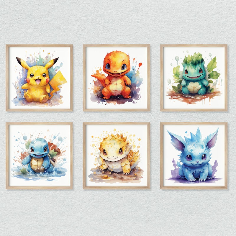 Pokemons Wall Art - Etsy