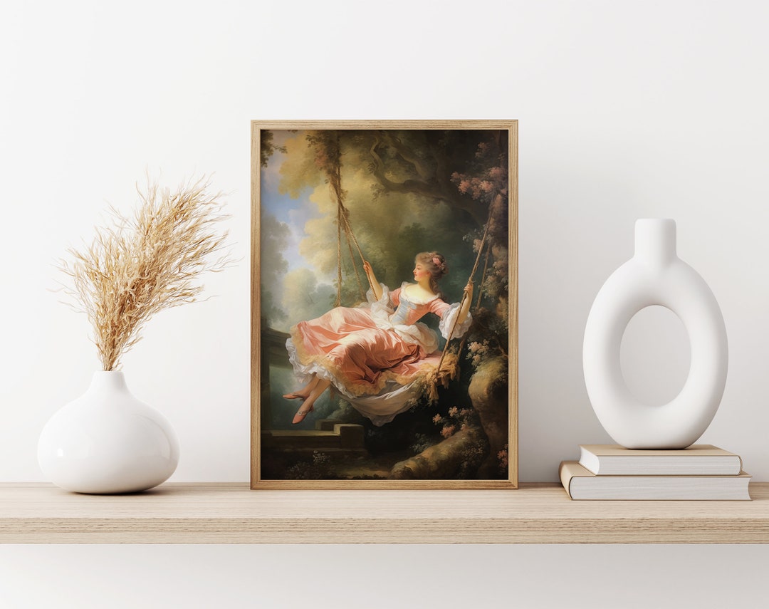 Rococo Romance Fragonards Iconic Oil Painting the Swing - Etsy