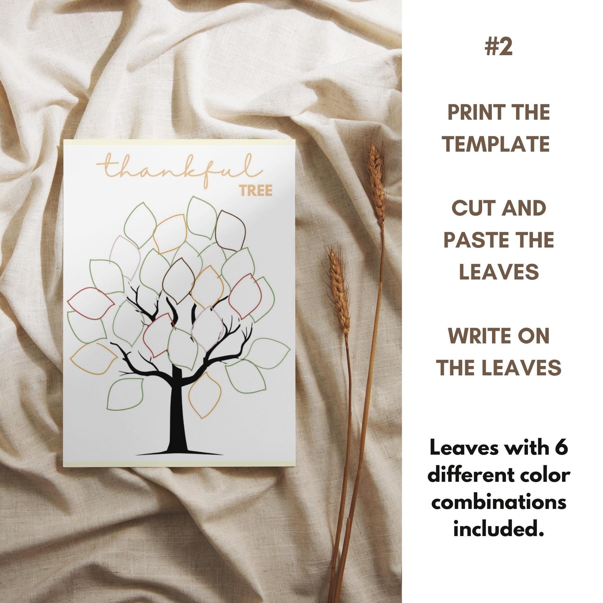 Thankful Tree for Kids Gratitude Tree Printable 30 Pages - Etsy