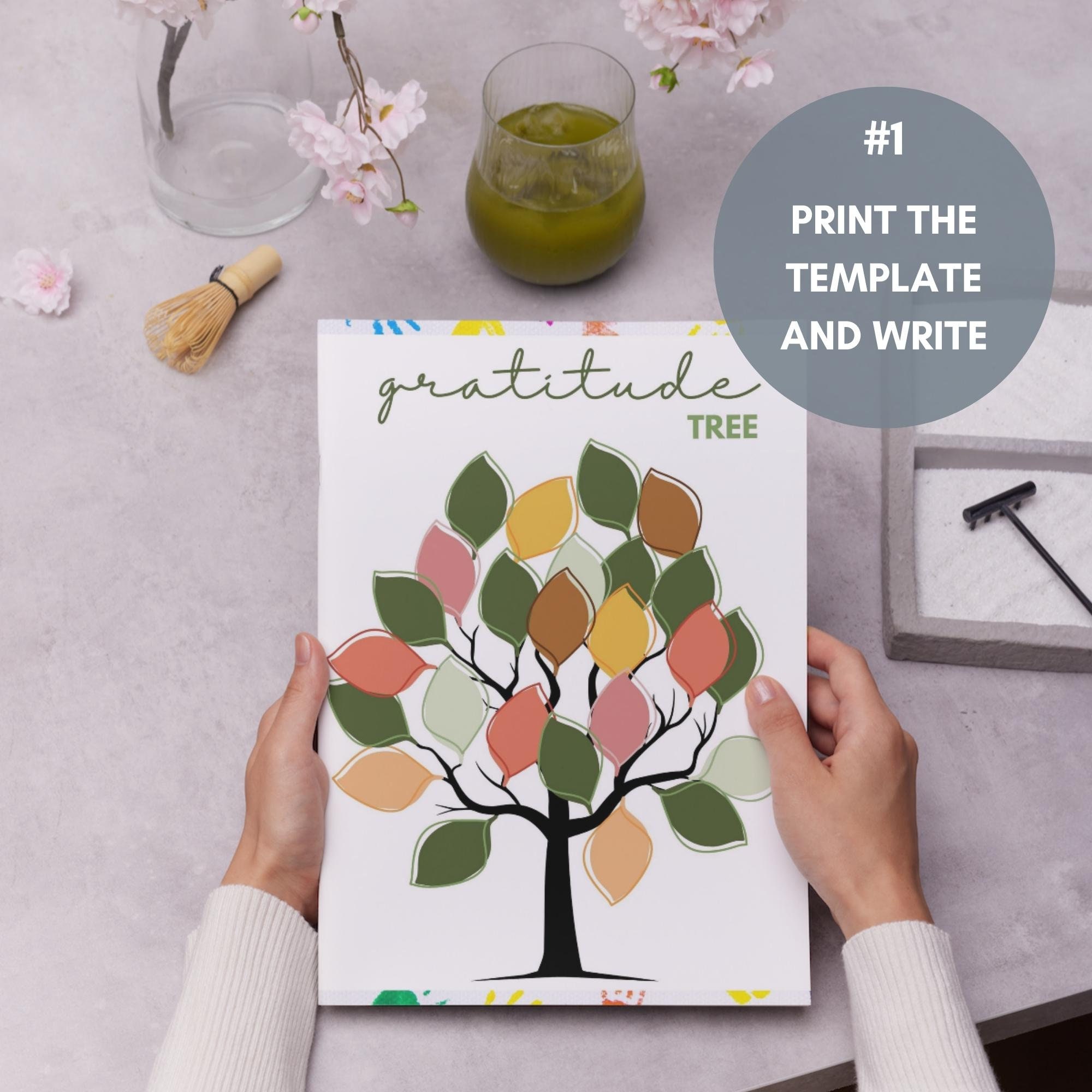 Gratitude Tree for Kids Thankful Tree Wall Art and Journal - Etsy